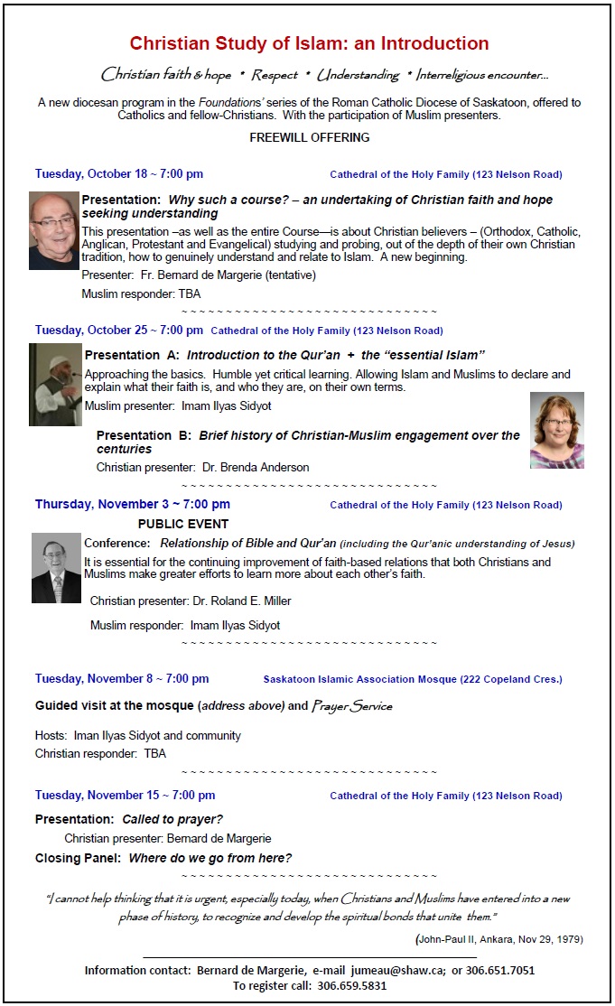 ‘Foundations’ Christian Study of Islam: an Introduction – Tuesday ...