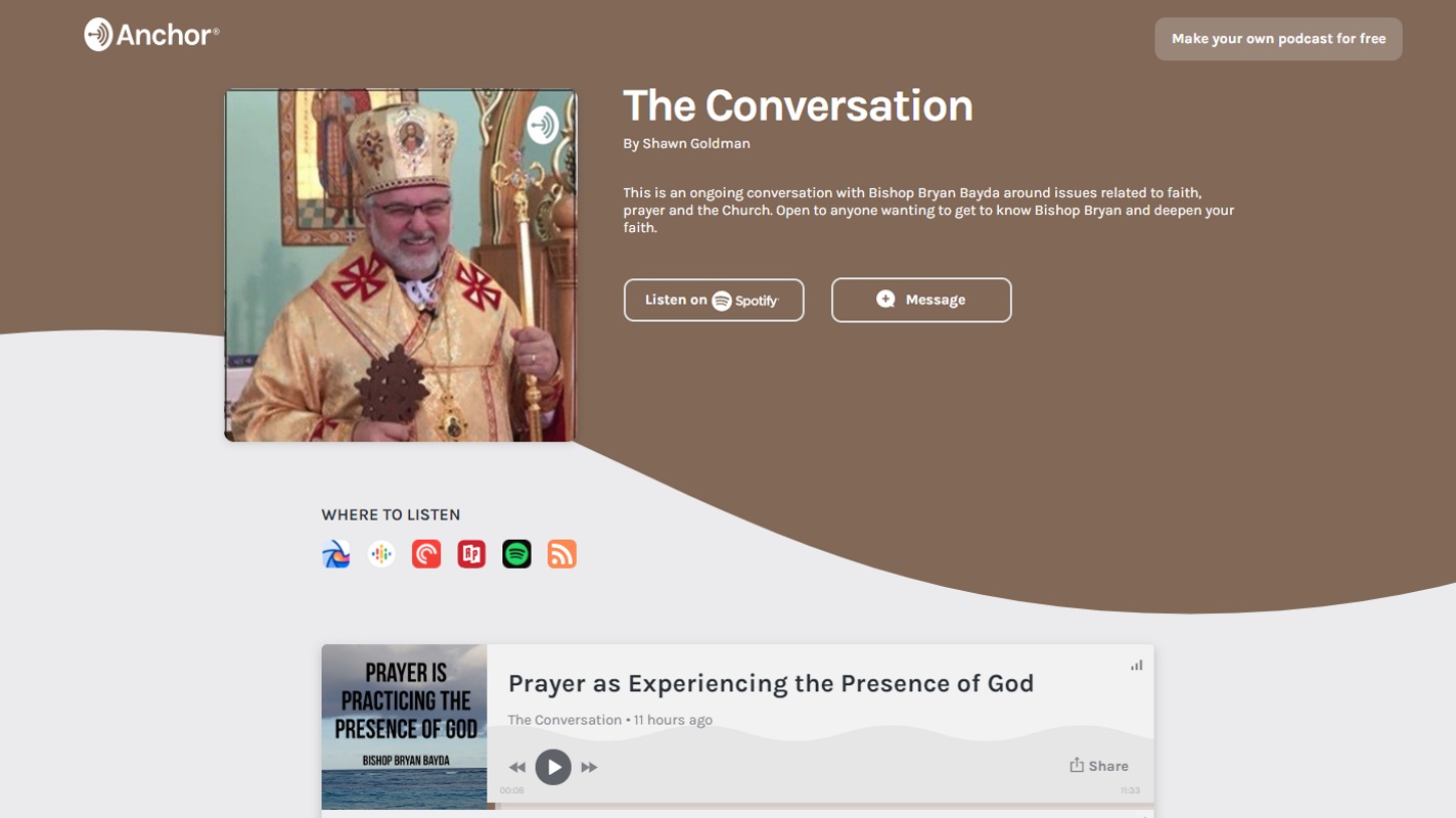 Invitation to the Conversation with Bishop Bryan Bayda, CSsR – Prayer ...